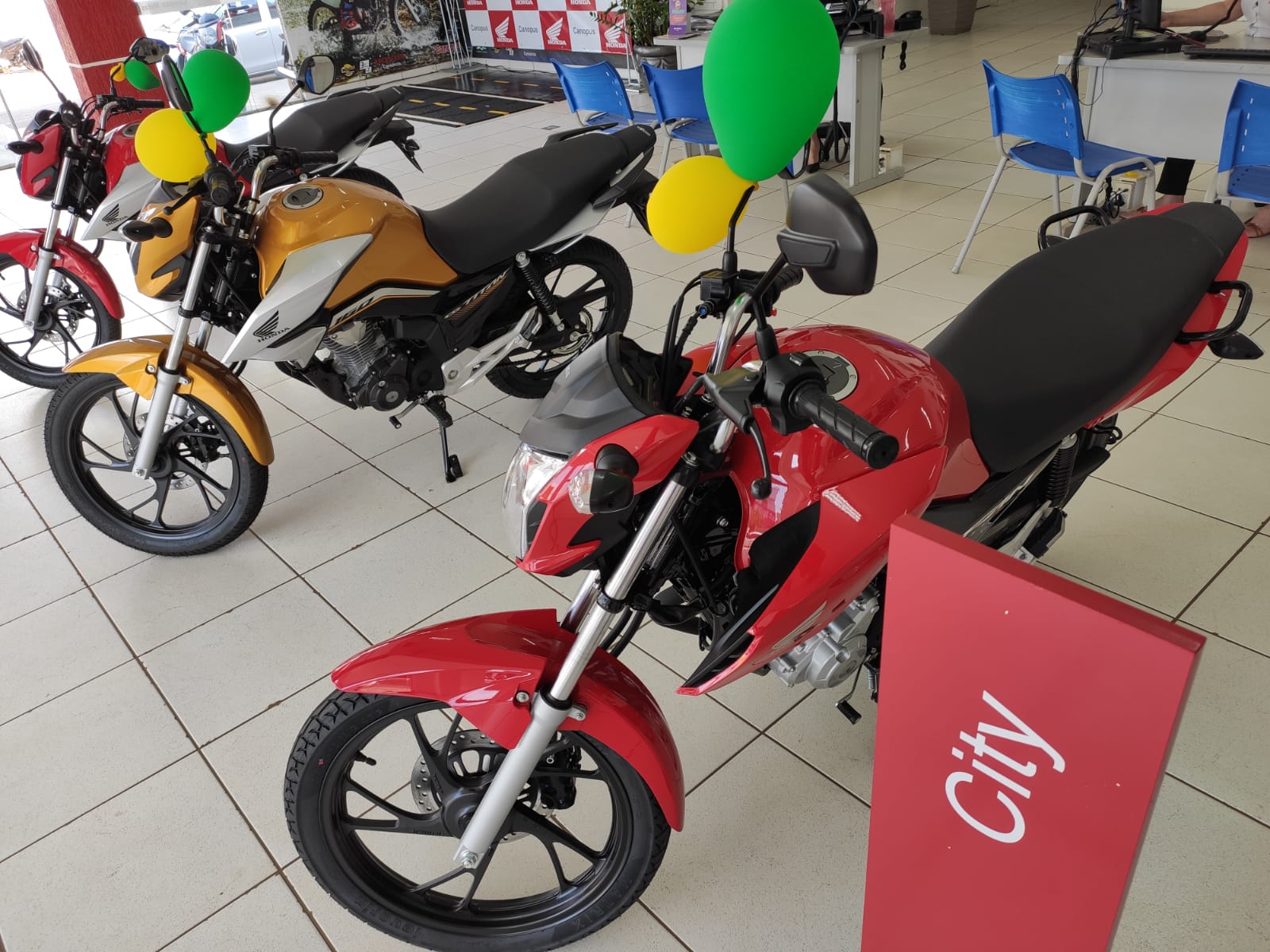 Chegou a nova CG FAN 160 ano 2023 na CANOPUS MOTOS HONDA! (venha conhecer)